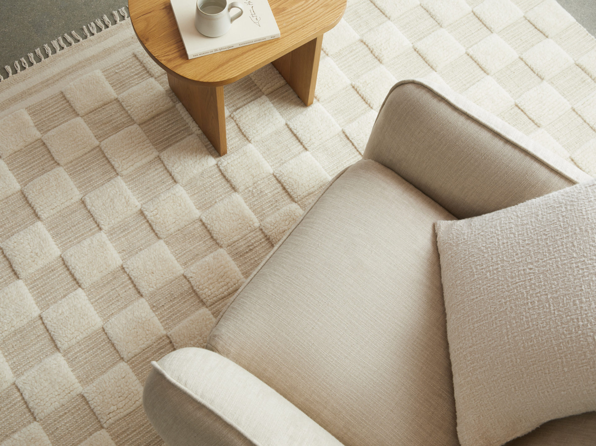 Checkered Wool Rug | California Home+Design